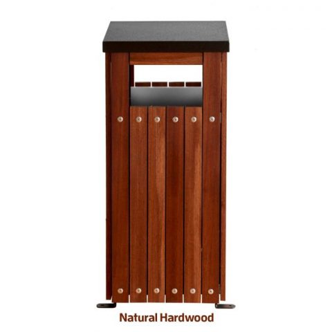 Hector Square Wood Effect Waste Bin